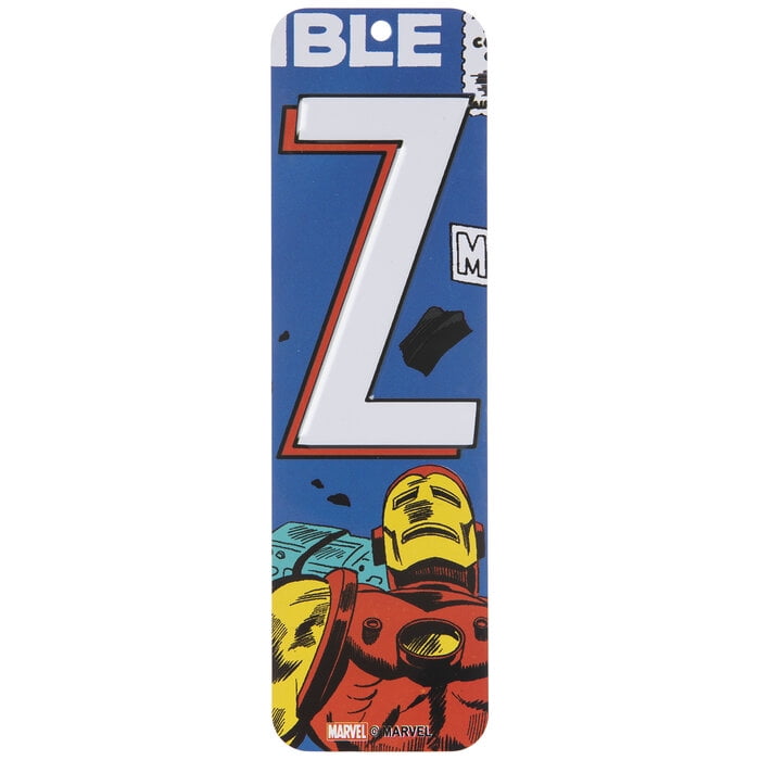 Iron Man License Plate Superhero Letter Z Metal Sign Home Decoration ...