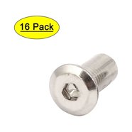 M6x25mm Hex Socket Threaded Insert Nuts Bronze Tone 20Pcs for Wood ...
