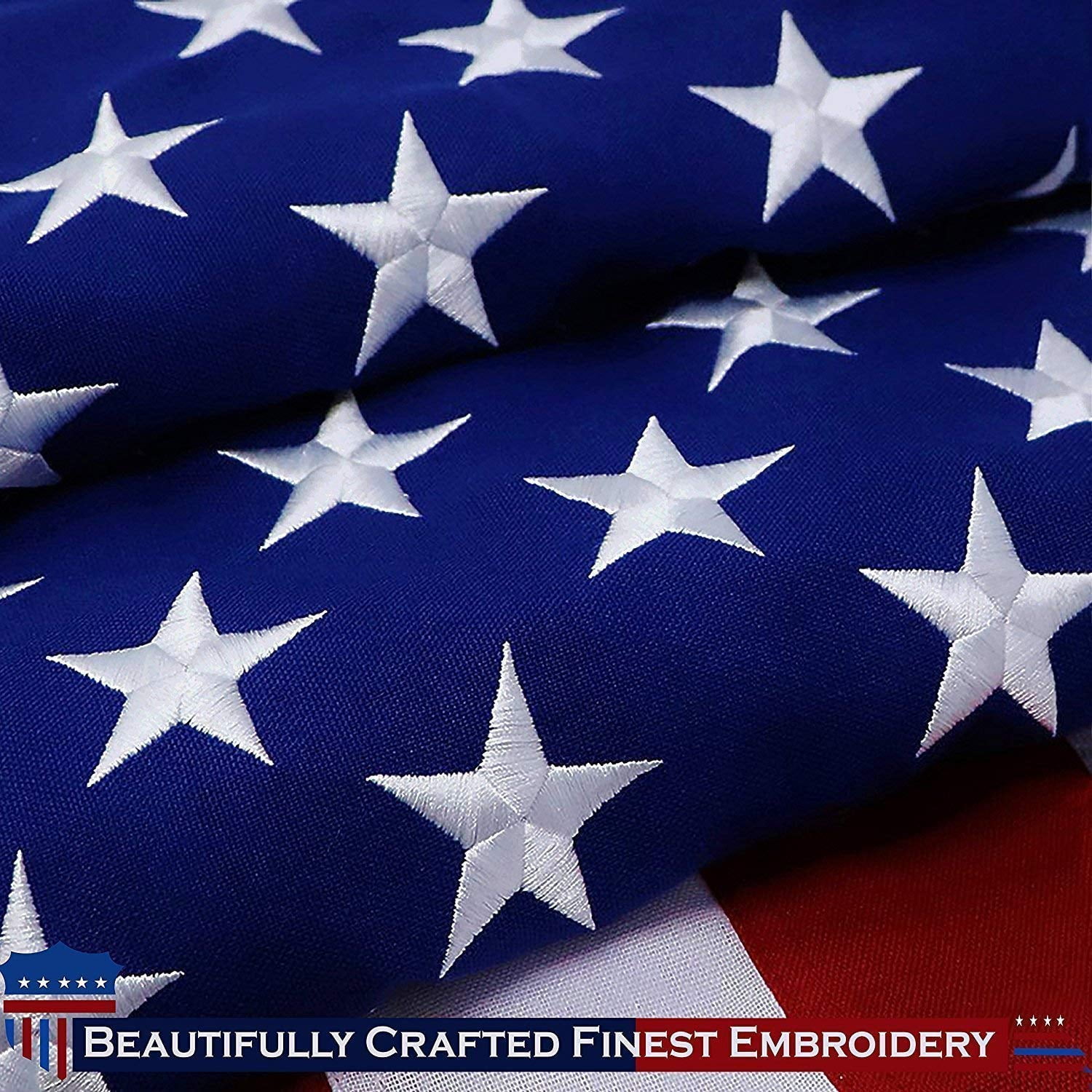 G128 - American Flag 2.5x4 Ft Heavy Duty 220GSM Tough Spun Polyester ...