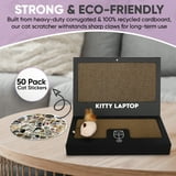 Kitty Laptop - Cat Scratchboard Laptop Toy with Interactive Plush Mouse ...