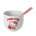 Hello Kitty Sanrio Durable Tableware Bowls with Chopsticks, Ceramic ...