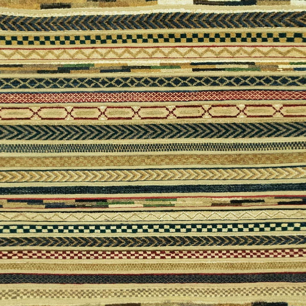 Ahgly Company Machine Washable Indoor Square Abstract Metallic Gold ...