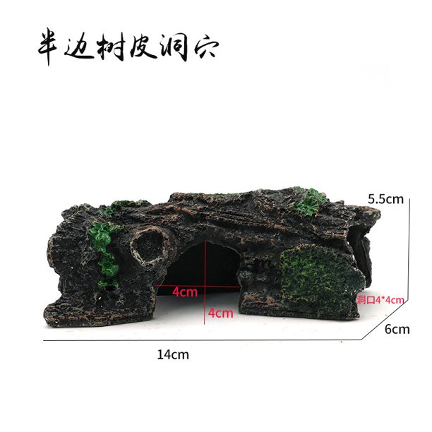 Tree Hole Fish Tank Crawler Aquarium Landscaping Tree Hole Nest Escape ...