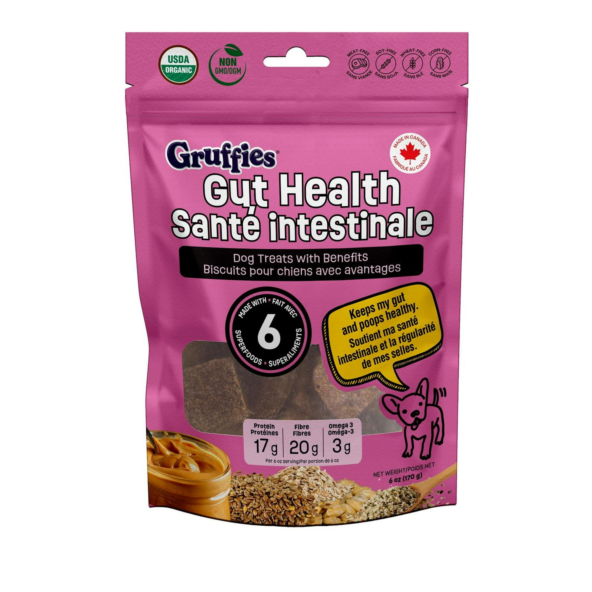 Click here for Gruffies Gut Health Dog Treats 170g prices