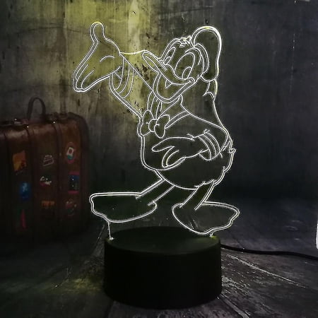 Donald Duck Usb 3d Anime Night Light Atmosphere Led Table Lamp ...