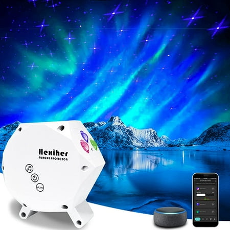 Galaxy Star Night Light Projector 2.0 Green Star, Northern Light Aurora ...