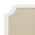 Hogan Framed Scalloped Decorative Wall Pinboard, White, 18 x 30, Rustic ...