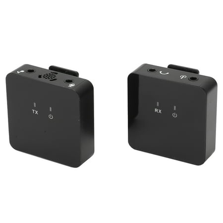 Lapel Mic, Rechargeable Wireless Lavalier Microphone Adjustable Output ...