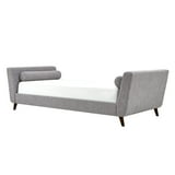 Chelsea Lane Asha Upholstered Linen Daybed, Grey - Walmart.com