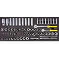 JEGS 85325 170-Piece Mechanic's Tool Box Set, Black Powdercoated Steel ...
