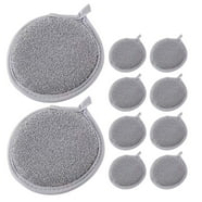 Dish Scrubber - Scrub Dishwashing Foam Sponges with Handles Bottle ...