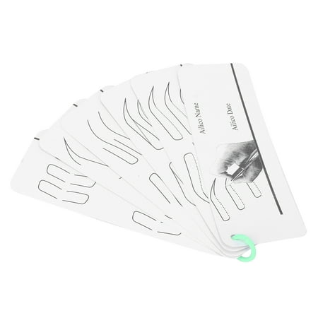 Microblading Practice Tool, 5 Different Patterns Microblading Template ...