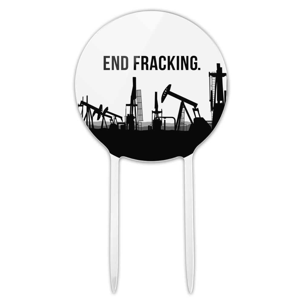 Acrylic End Fracking Big Oil Drilling Cake Topper Party Decoration for ...