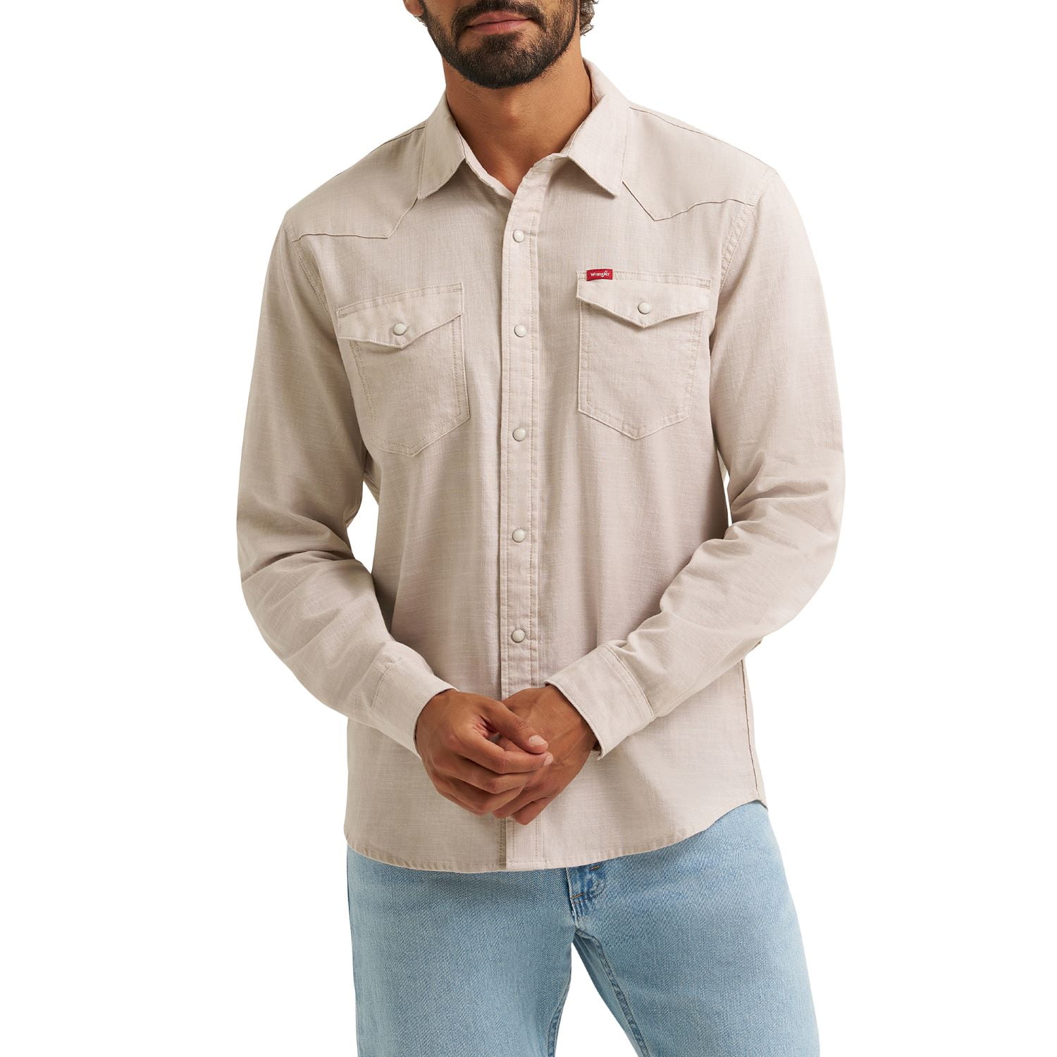 Click here for Wrangler Mens Long Sleeve Denim Shirt prices