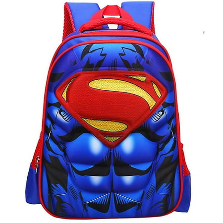 Kids Boys Superhero Backpack Kindergarten School Book Bag Rucksack ...