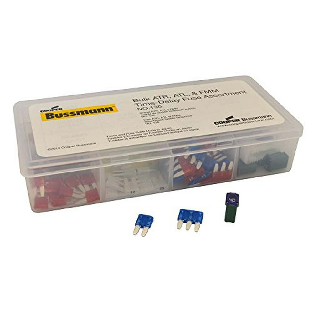 Bussmann (NO.136) ATR/ATL and FMM Micro Fuse Box Assortment - Walmart ...