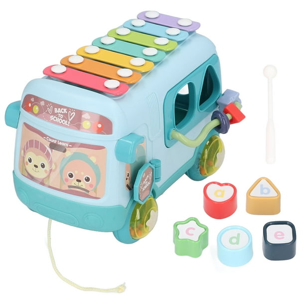 Blocks Musical Bus Alphabet Multifunction Learning Toy Pattern Matching ...