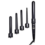 ISO Beauty 5pc Black Digital Twister Set 5 in 1 Curling Iron Wand 5P ...