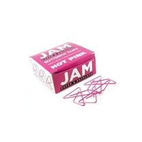JAM Colorful Jumbo Paper Clips, Large 2 inch, Pink Paperclips, 75/Pack ...