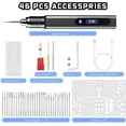 Cordless Engraving Pen Kit with Carrying Case, Rechargeable Electric ...