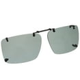 Polar Optics Unisex REC P 56 Rectangle ClipOns Sunglasses Black ...