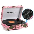 Udreamer Vinyl Record Player 3-Speed Turntable with Bluetooth,Suitcase Portable Vintage Audio ...