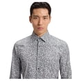 Boss Mens Floral Slim Long-Sleeved Shirt - Walmart.com