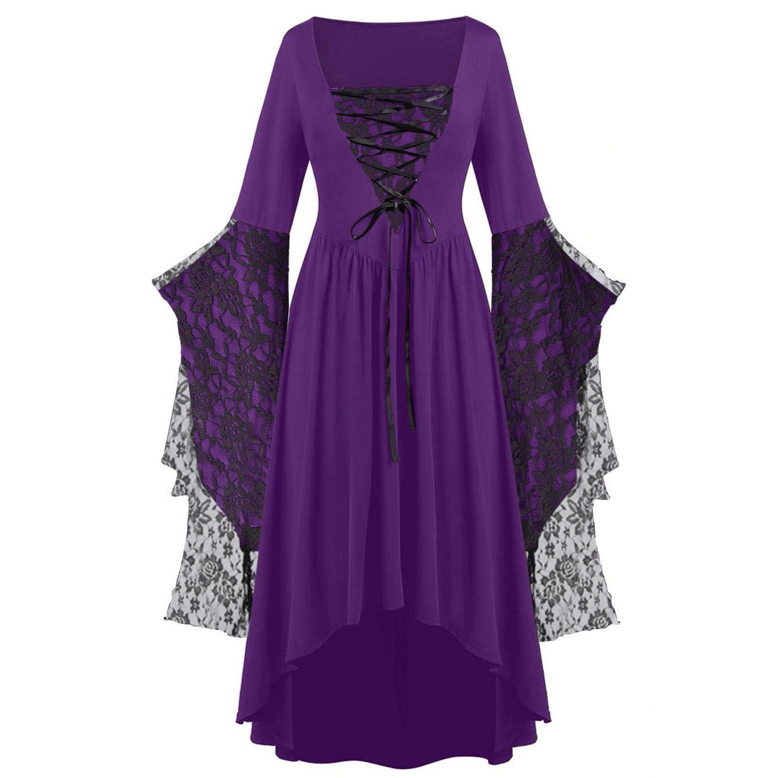 Click here for Kisingrit Gothic Dress For Women Retro Halloween L... prices