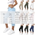BUIGTTKLOP Cargo Capris for Women Darwstring High Waisted Lightweight ...
