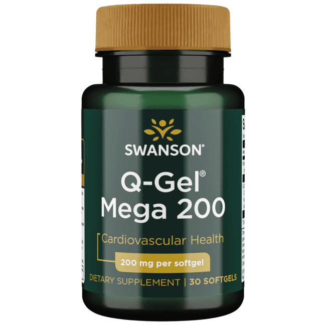 Swanson Q-gel Mega 200 200 mg 30 Softgels - Walmart.com