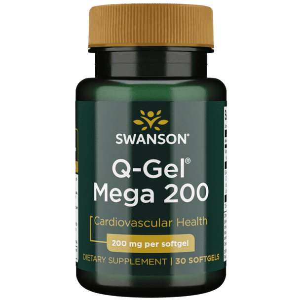 Swanson Q-gel Mega 200 200 mg 30 Softgels - Walmart.com