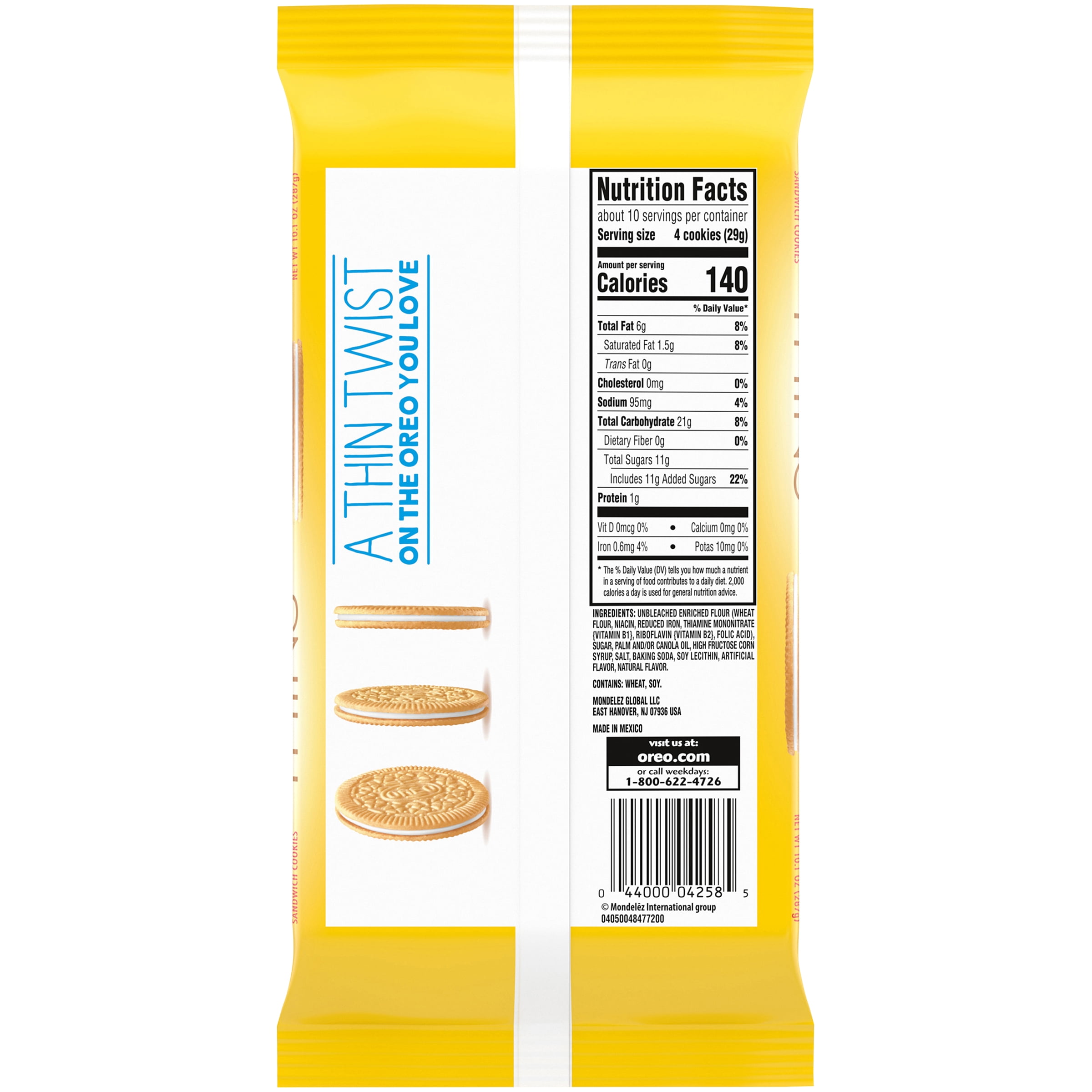 Thins Oreo Vanilla Nutrition Facts | Besto Blog
