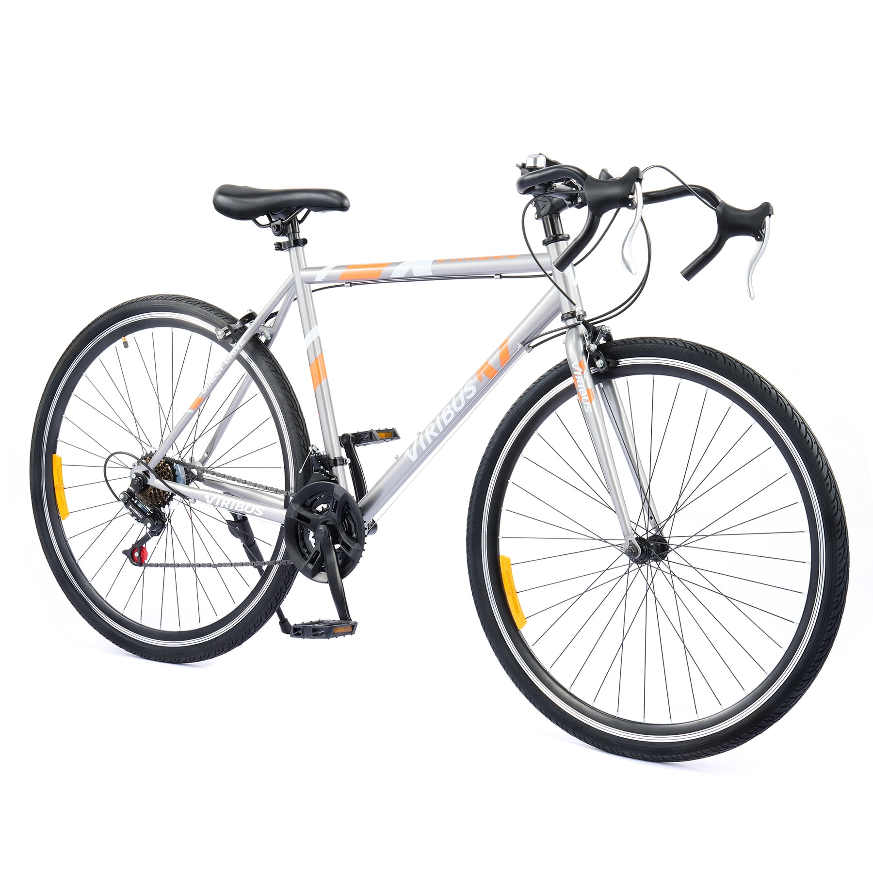 Viribus Adult Carbon Gravel Bike, 21 Speed 27.5 Inch, Dual V Brakes ...