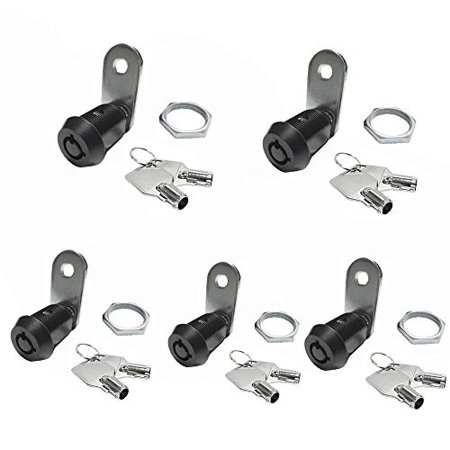 Tubular Cam Black Lock for Toolbox Cabinet Removable Key Key Alike ...