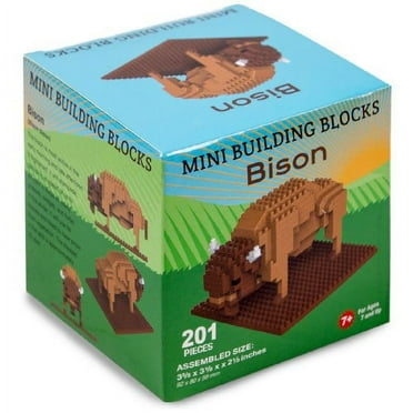 Mini Building Blocks Kit - Great Horned Owl Figurine for Adults, 392 ...