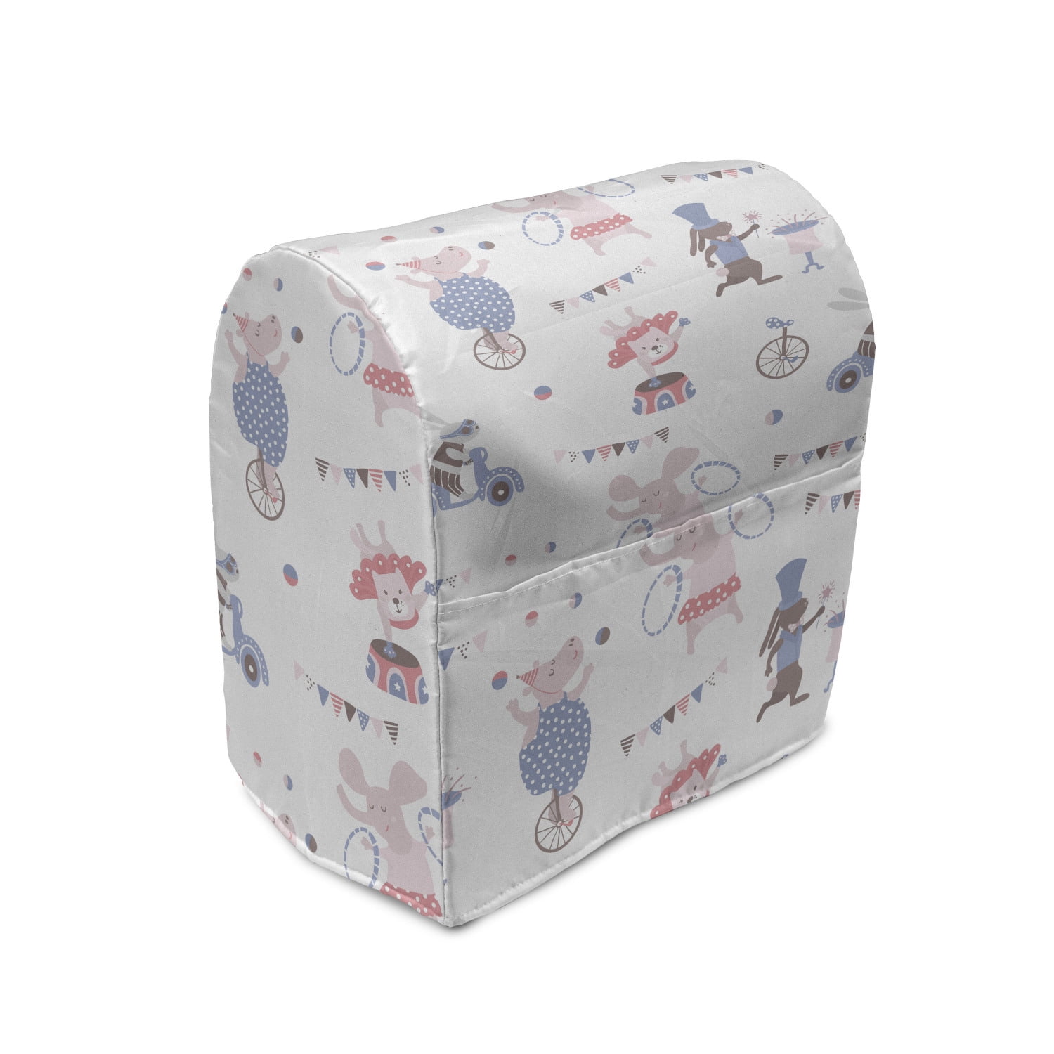 Circus Stand Mixer Cover, Comic Art of Animal Characters Performing in ...