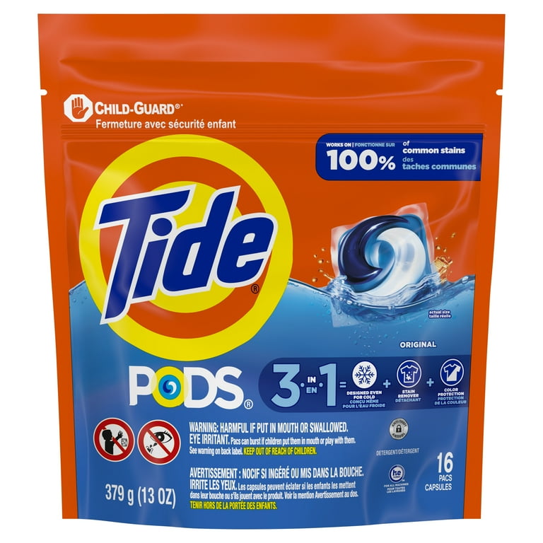 Tide PODS Laundry Detergent Original Scent 16 Count Walmart