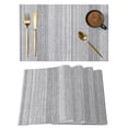 Abstract Gray Placemats Set of 6, Rustic Farmhouse Minimalist Grey ...