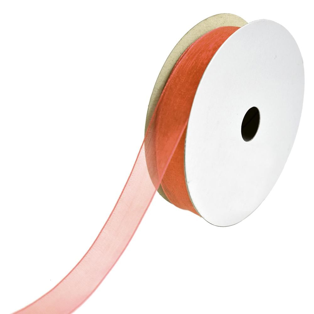 Sheer Nylon Organdy Ribbon, 5/8-Inch, 25-Yard, Copper - Walmart.com
