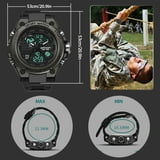 Men's Watch, TSV Sports Digital Watch, Waterproof Alarm Stopwatch with ...