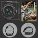Men's Watch, TSV Sports Digital Watch, Waterproof Alarm Stopwatch with ...