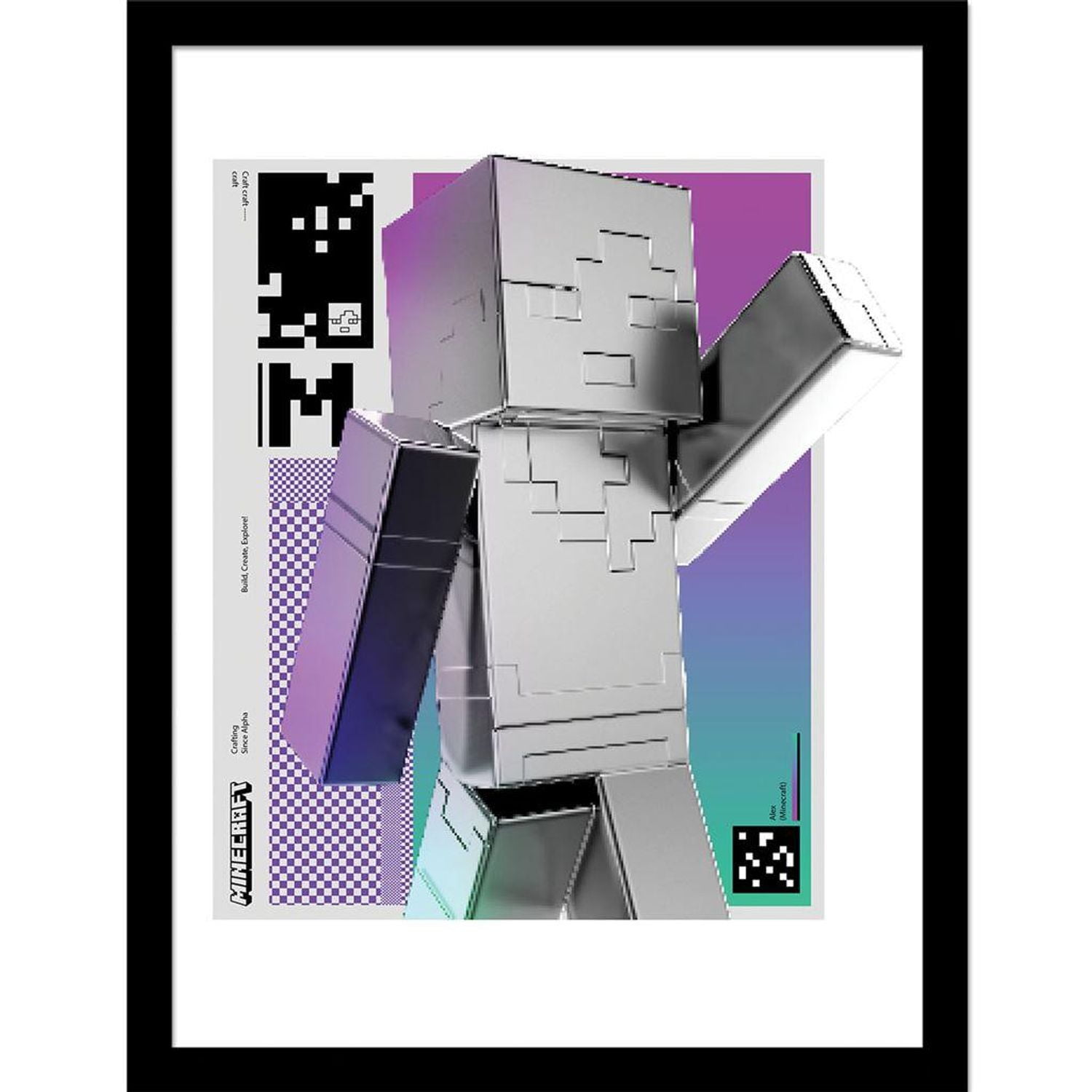Click here for Minecraft Block Wave Framed Poster prices