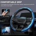 Carbon fiber pattern steering wheel cover - segmented anti-slip ...