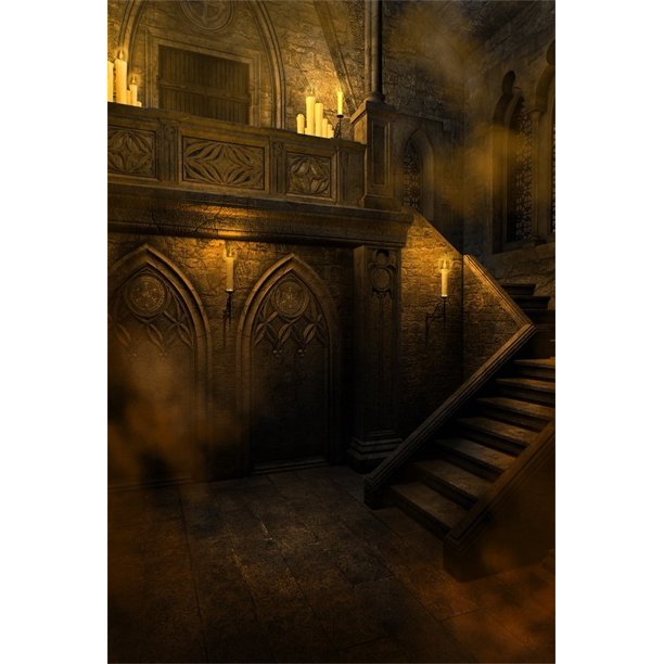 MOHome 5x7ft Gloomy Gothic Style Backdrop For Photography Scary Vintage ...