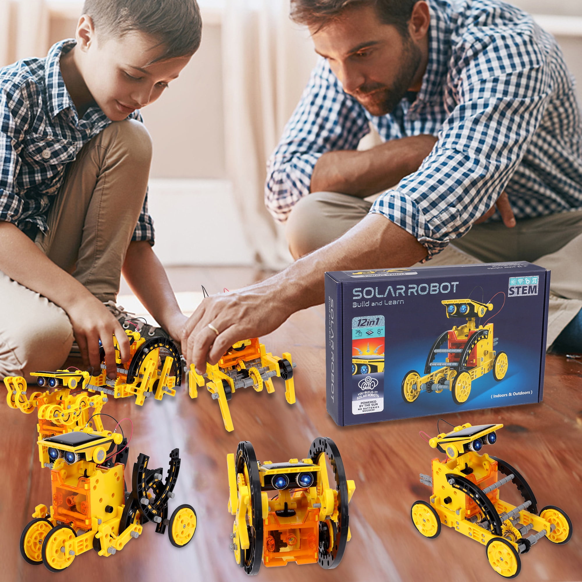 YouLoveIt 12-in-1 Educational Solar Robot Kit for Kids STEM Science ...