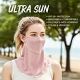 UPF 50+ Sun Protection Face Mask, Breathable Nylon Gaiter with Drink ...