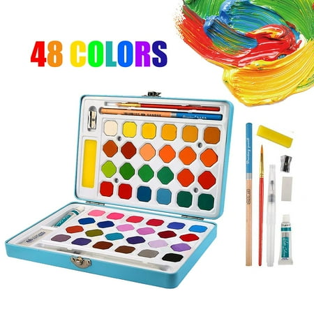 Watercolor paint box consisting of 48 watercolor paints | Walmart Canada