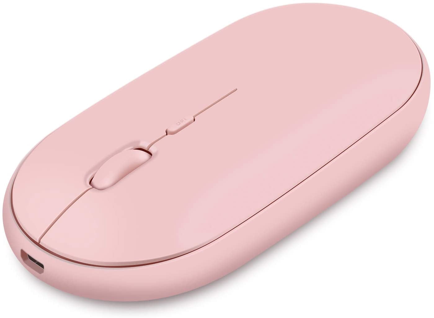 Rechargeable Wireless Mouse, 2.4G Ultra-thin Computer Mouse, Optical ...