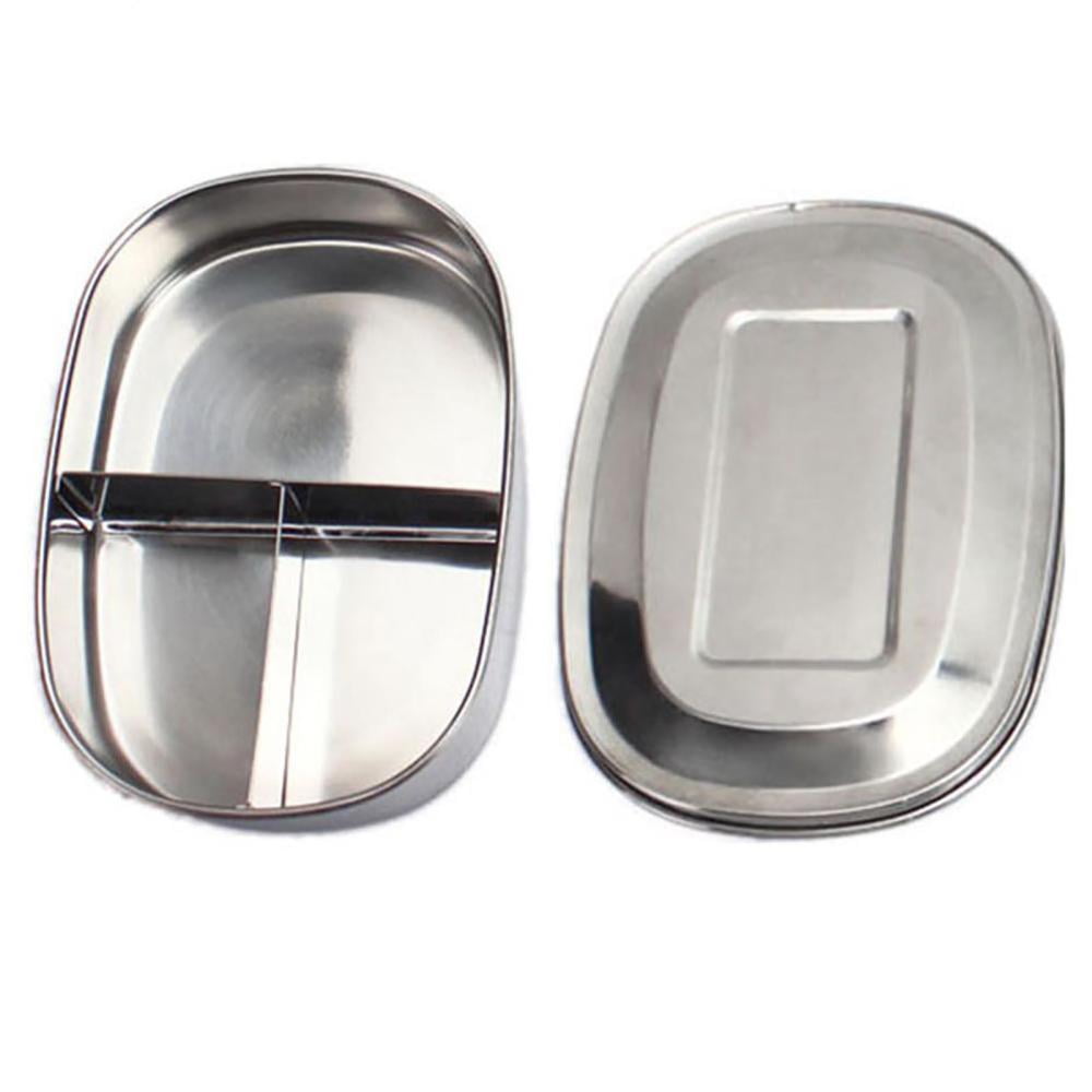 Stainless Steel Food Containers | 600ml Portable Heavy Duty Lunch Food ...