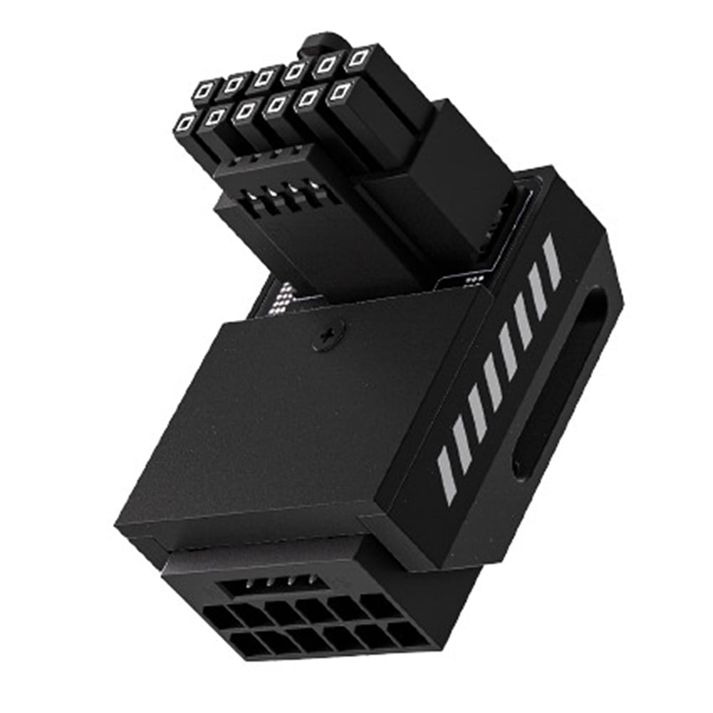 Adaptador HPWR de 600W, 12 + 4 pines, 12V, ángulo recto de 90 grados ...